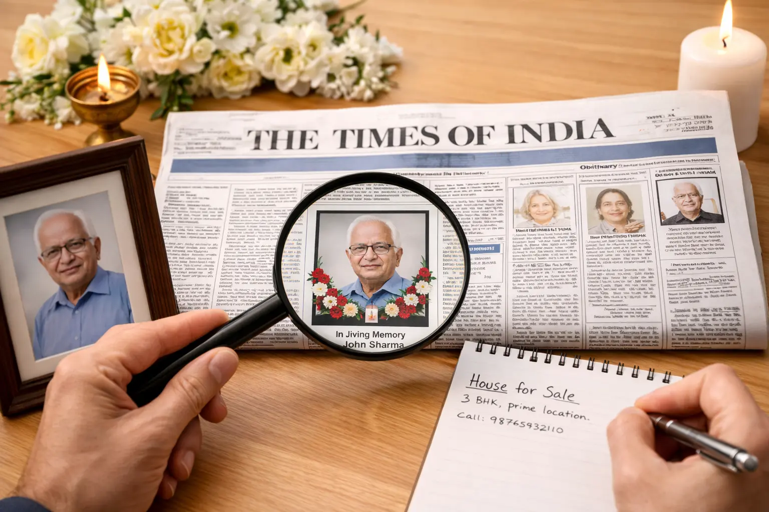 Death Anniversary Advertisement in Times of India | Publish Memorial ...