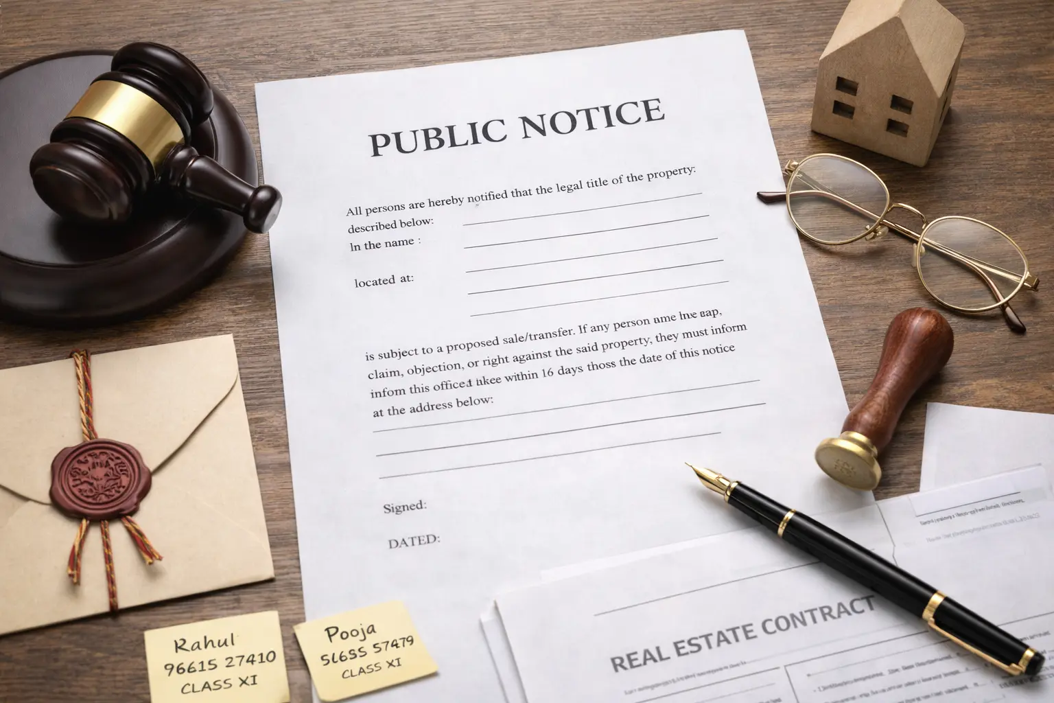 Public Notice Format for Property Transactions – Legal Property Notice ...