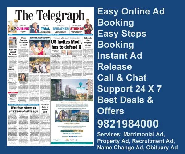 The Telegraph Ad Rates 2026 | Book Ads In The Telegraph, English ...